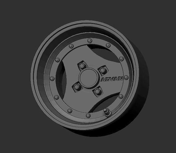 Advan Racing A3A Wheels Rims 3D Print Ready Model 3D print model 3D ...