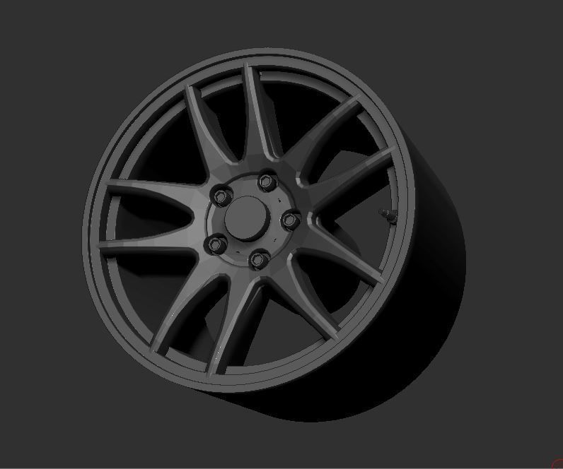 Mitsubishi Lancer Evolution IX Stock OEM Rims 3D print model 3D model ...