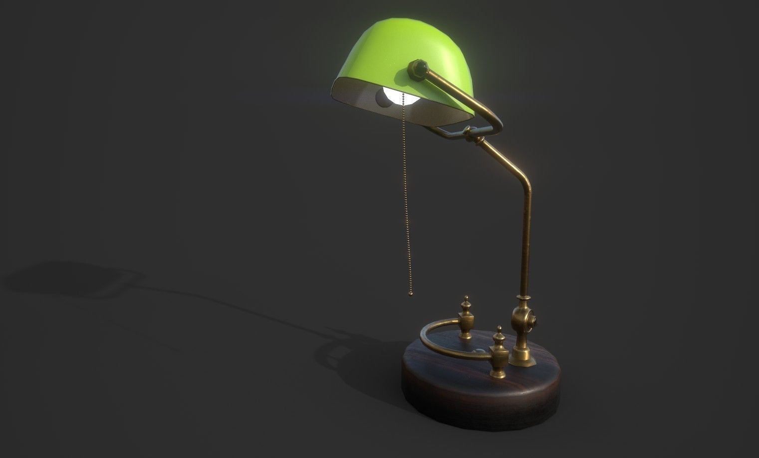 3D model Table lamp old antique worldwar 2 VR / AR / low-poly | CGTrader