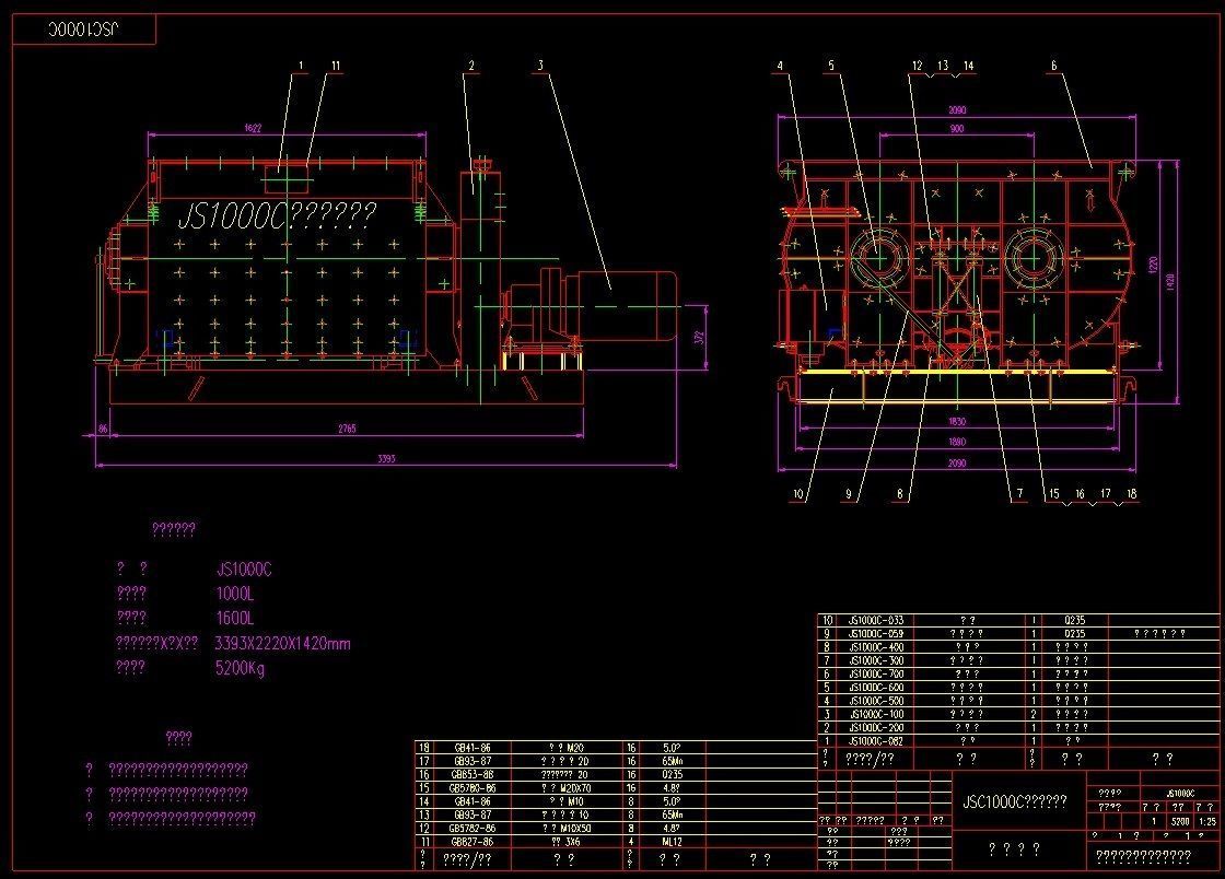 1m3 Twin Shaft Mixer 3D model | CGTrader