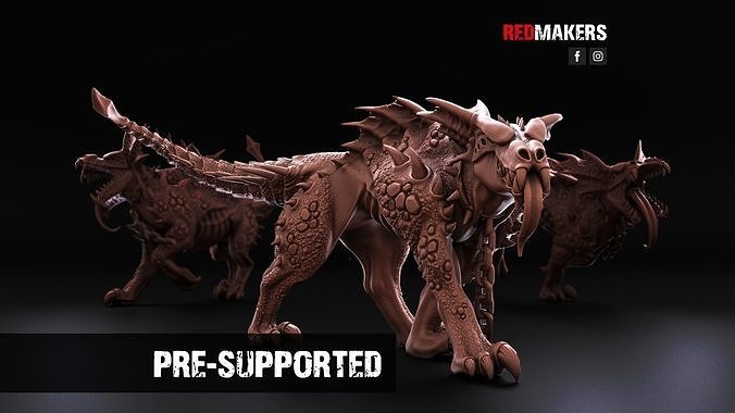 Hell Hounds - Demons 3D model 3D printable | CGTrader
