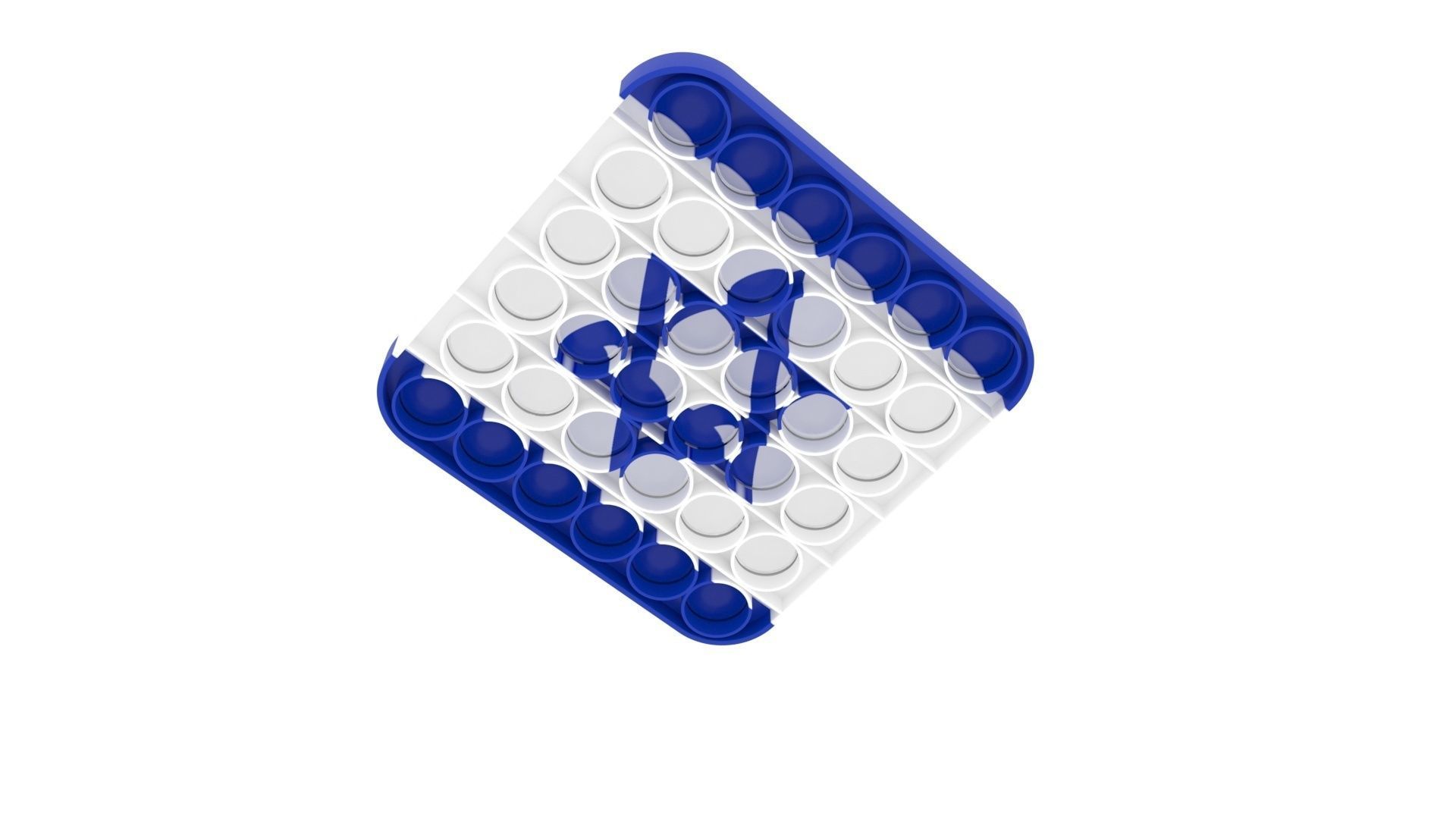 Square Flag of Israel Pop It Fidget Toy 3D model | CGTrader