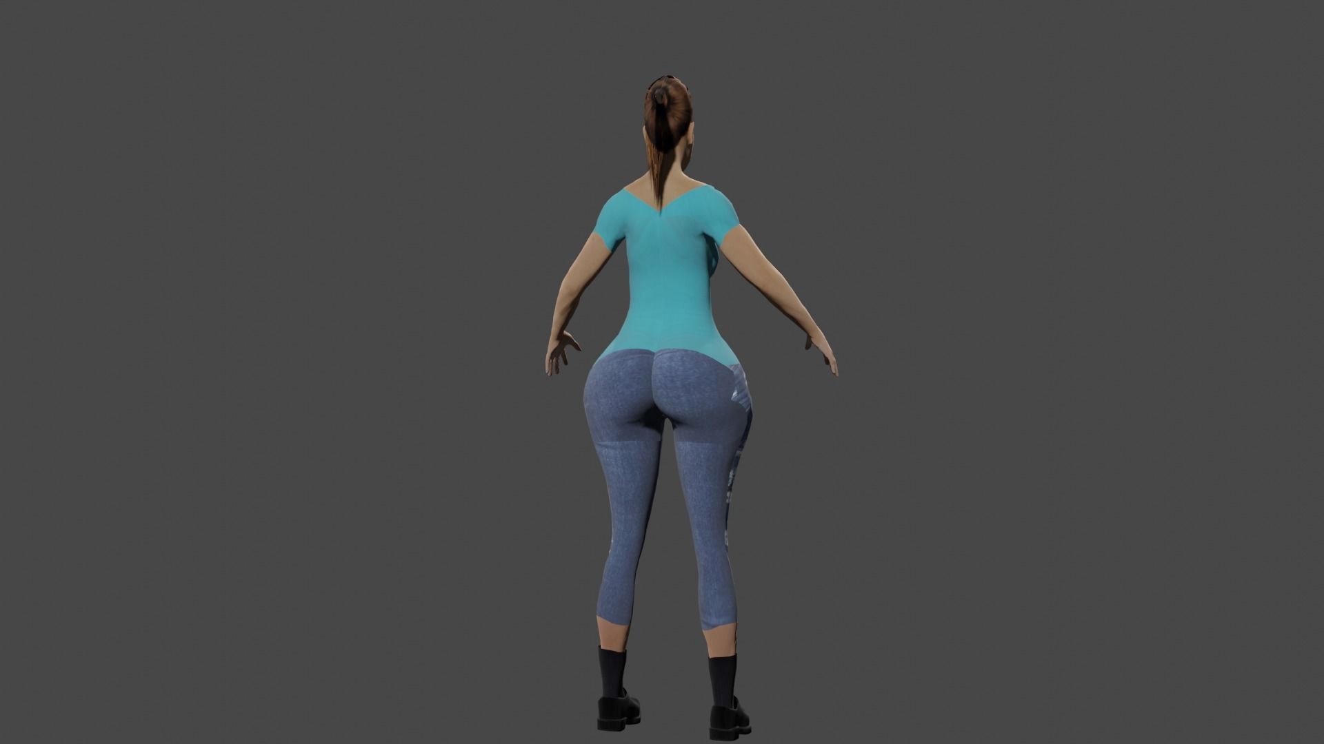 3D model beautiful female character gamer VR / AR / low-poly | CGTrader