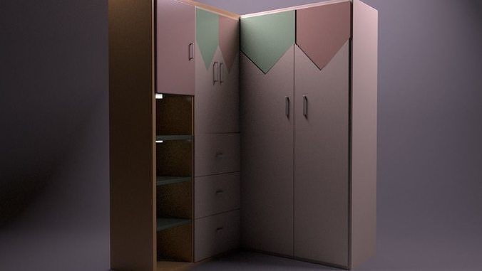 3D model 3d almirah VR / AR / low-poly | CGTrader