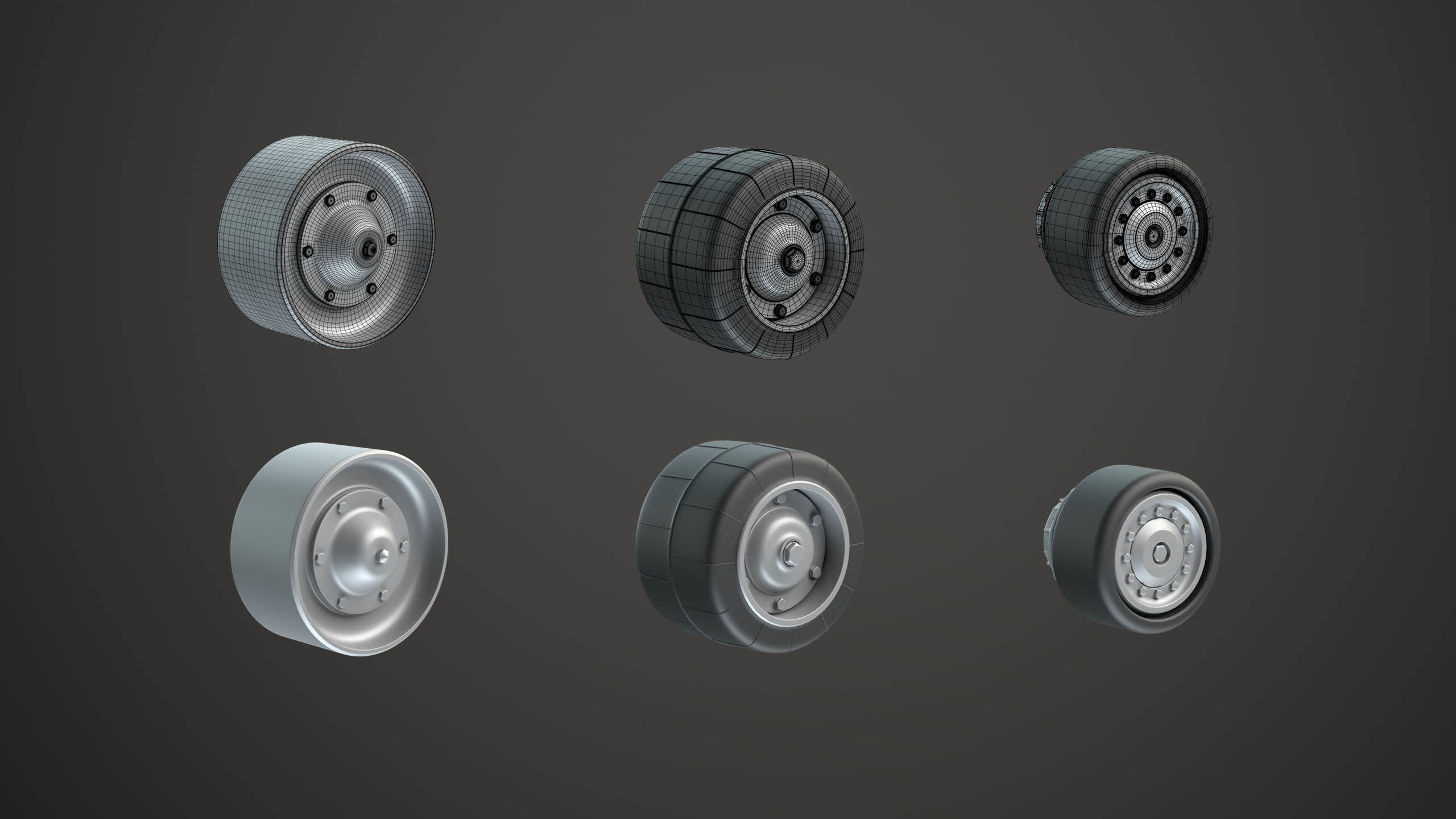 Tank Wheels High-poly Vol 1 3D model | CGTrader