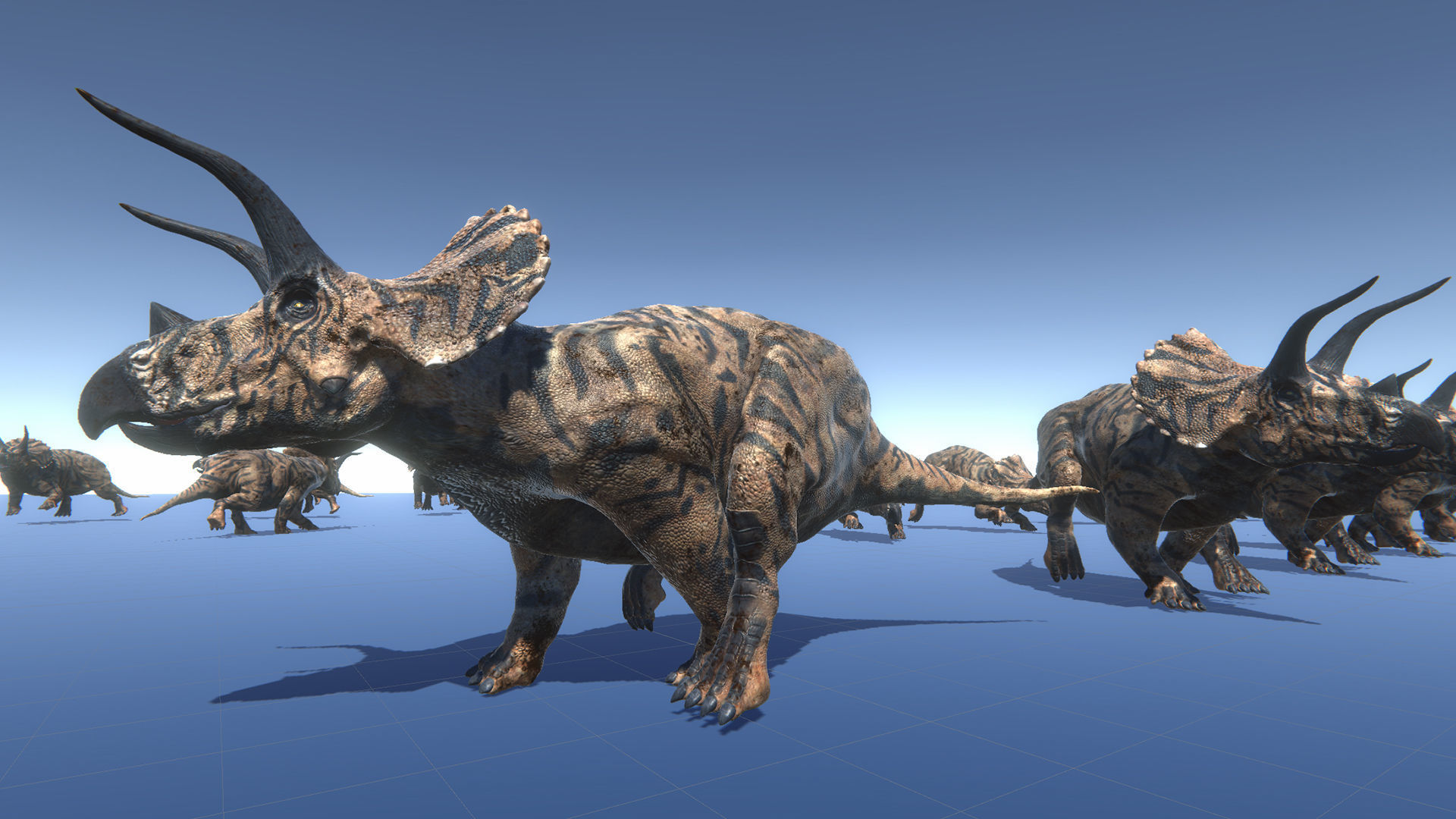 3D model Triceratops Unreal Engine and Unity Projects VR / AR / low ...