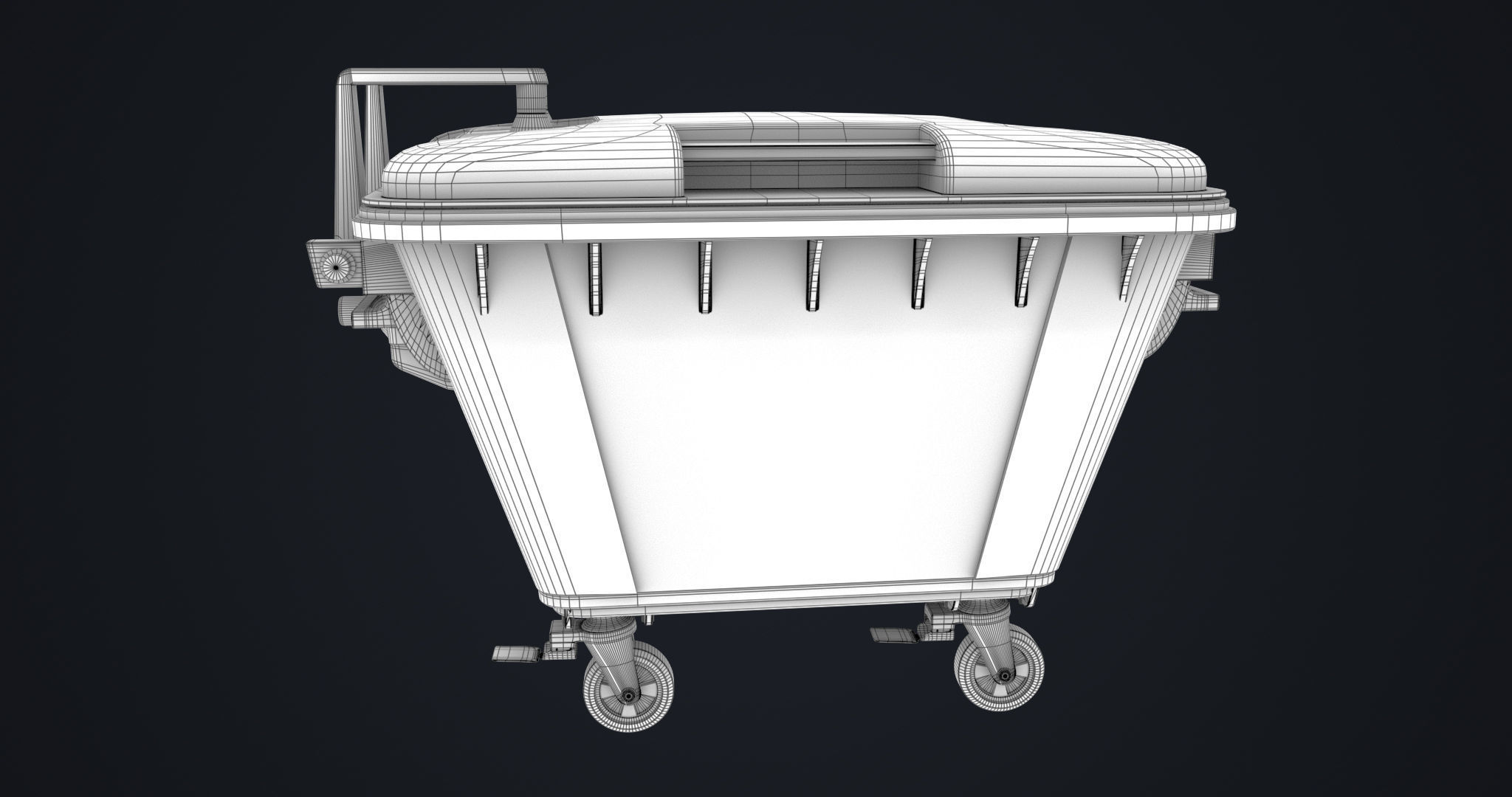 3D model Old Dirty Dustbin All PBR Unity UE Textures Included VR / AR ...