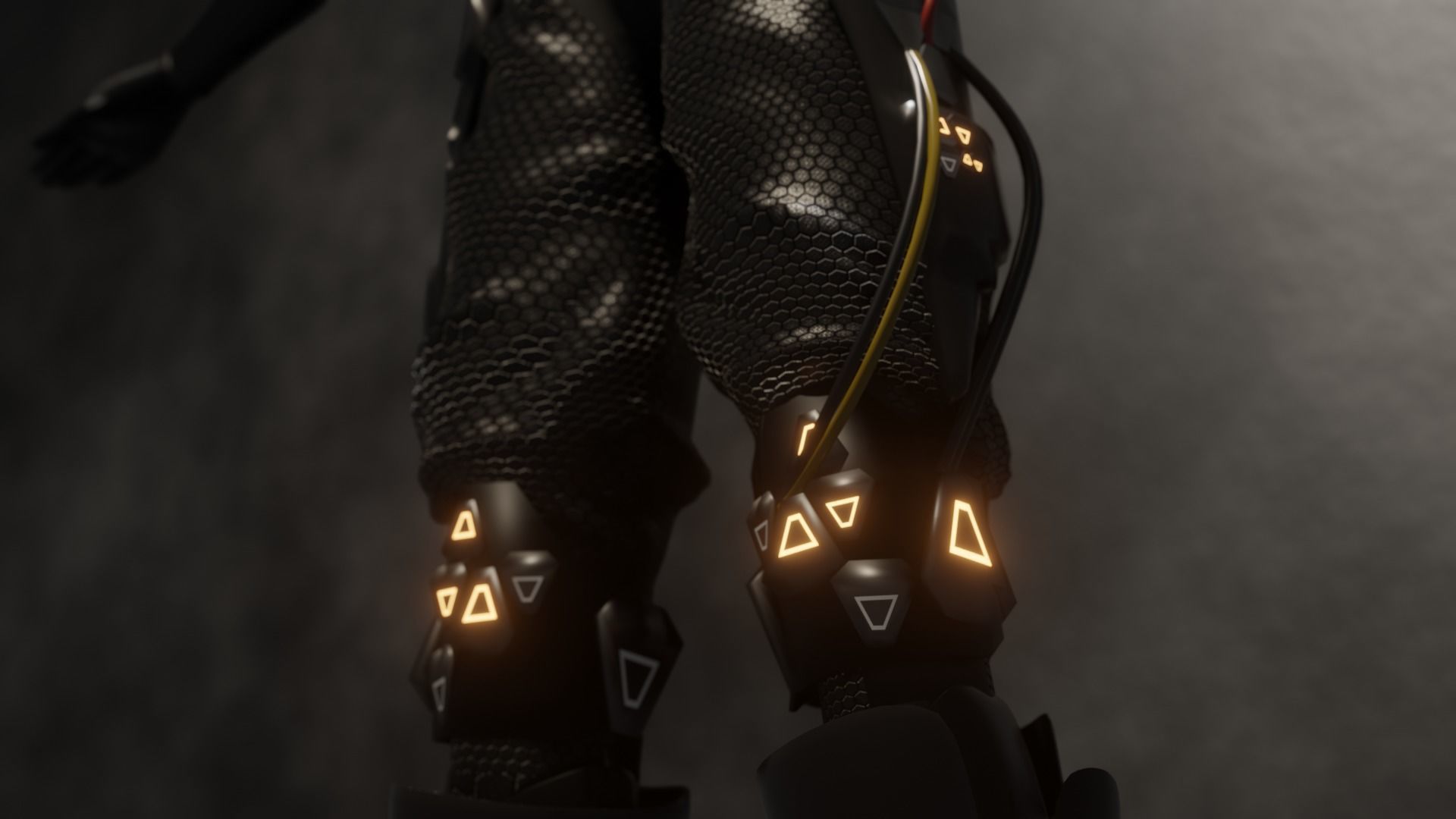 3D model Cyber Mercenary Character - Low-poly 3D Model VR / AR / low ...