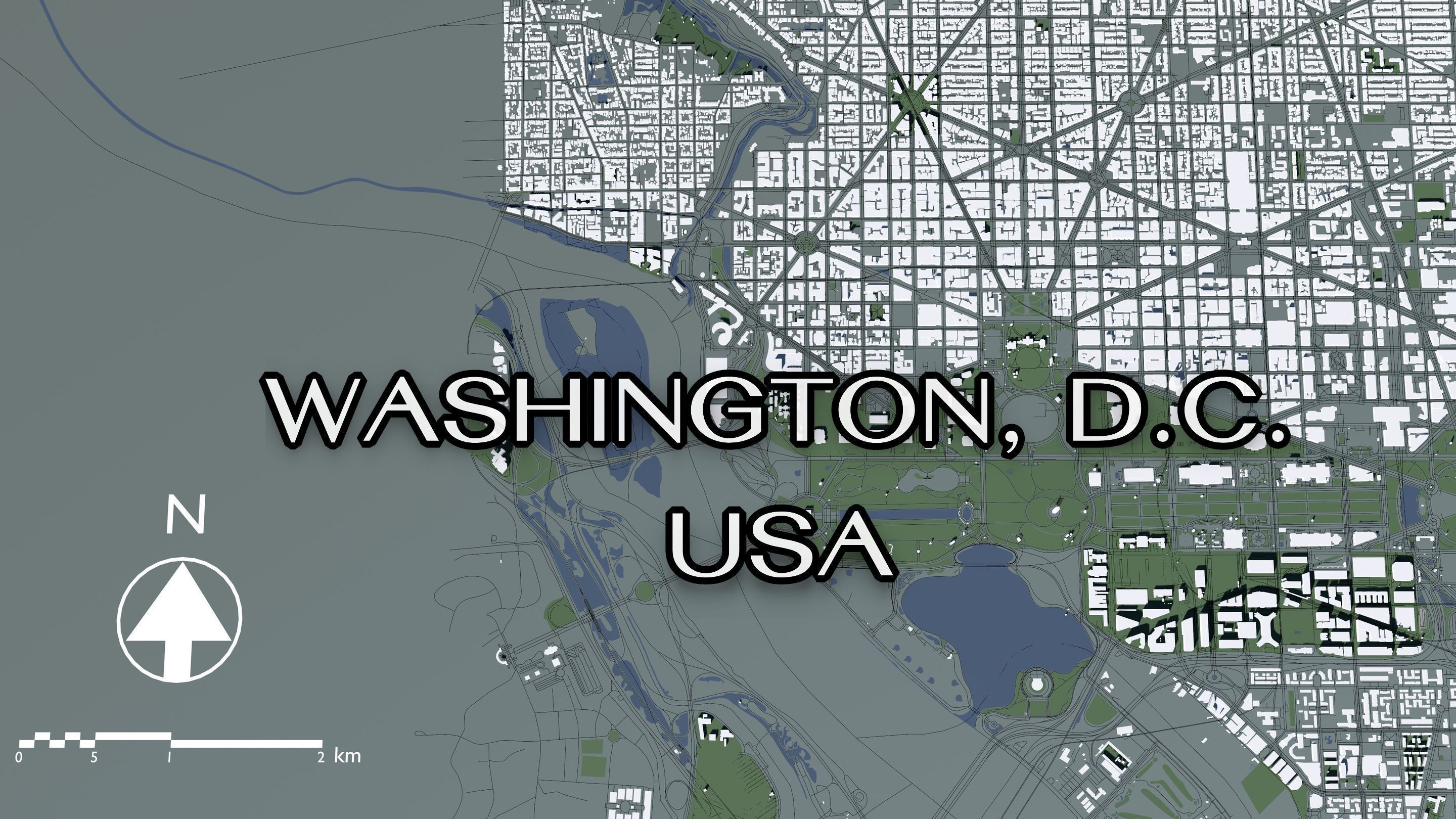 Washington DC USA - Mass buildings 3D model | CGTrader