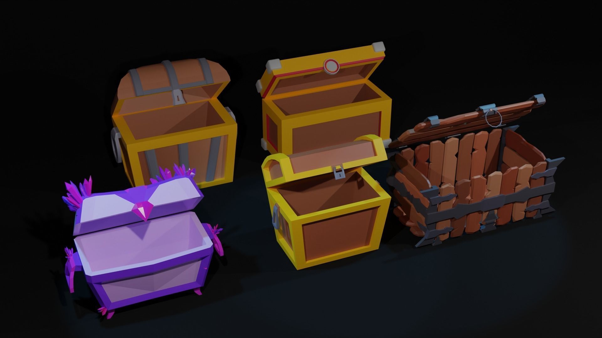 3D model Chest Asset 5 Object VR / AR / low-poly | CGTrader