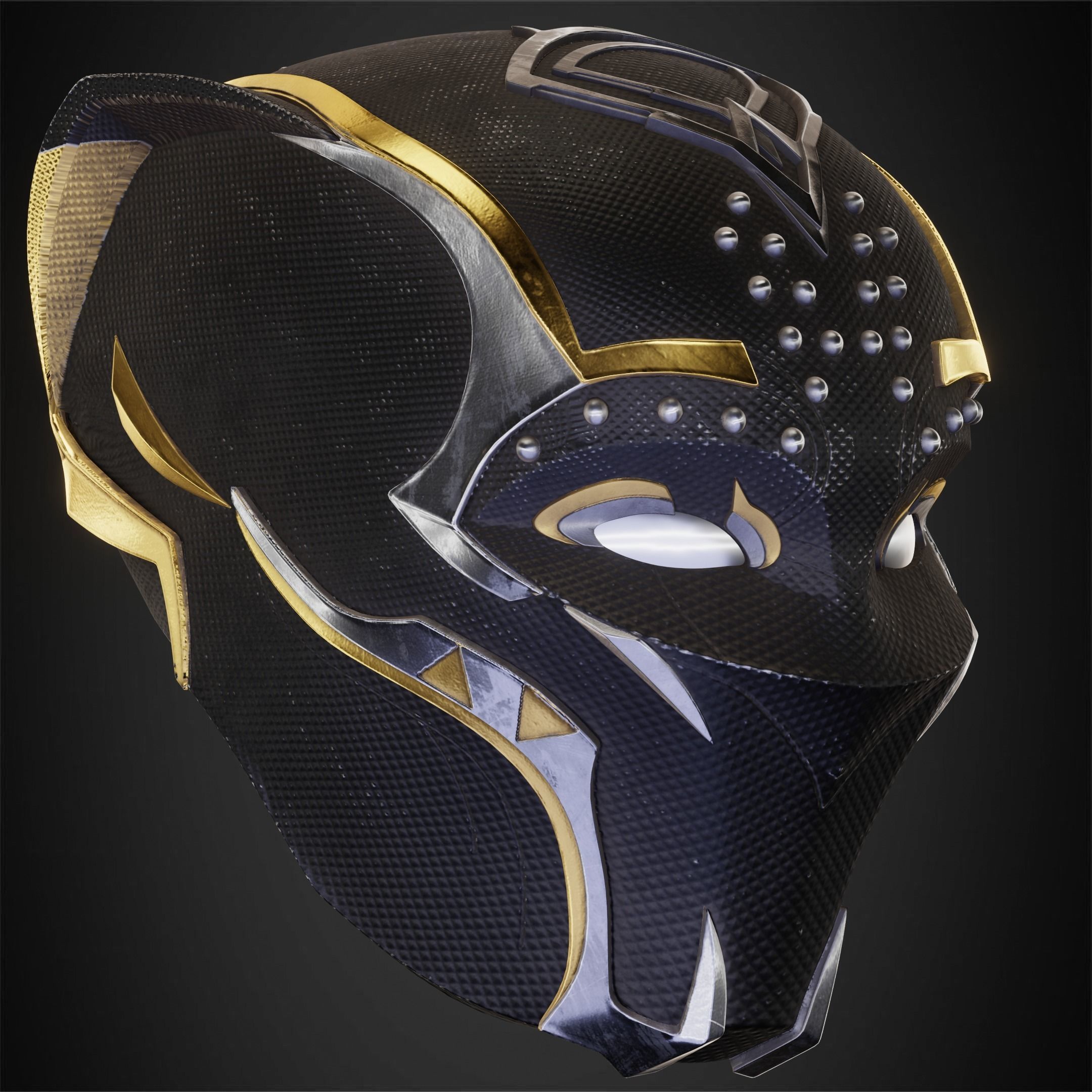 Black Panther Shuri Helmet for Cosplay 3D model 3D printable | CGTrader