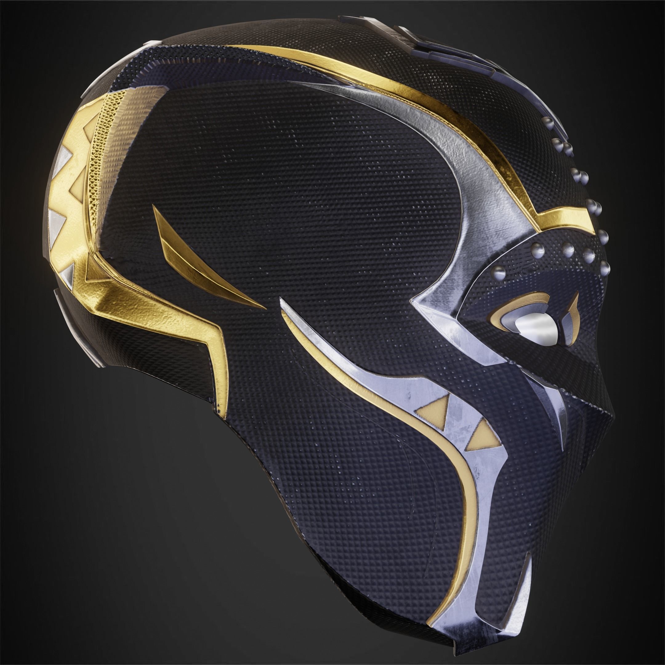 Black Panther Shuri Helmet for Cosplay 3D model 3D printable | CGTrader