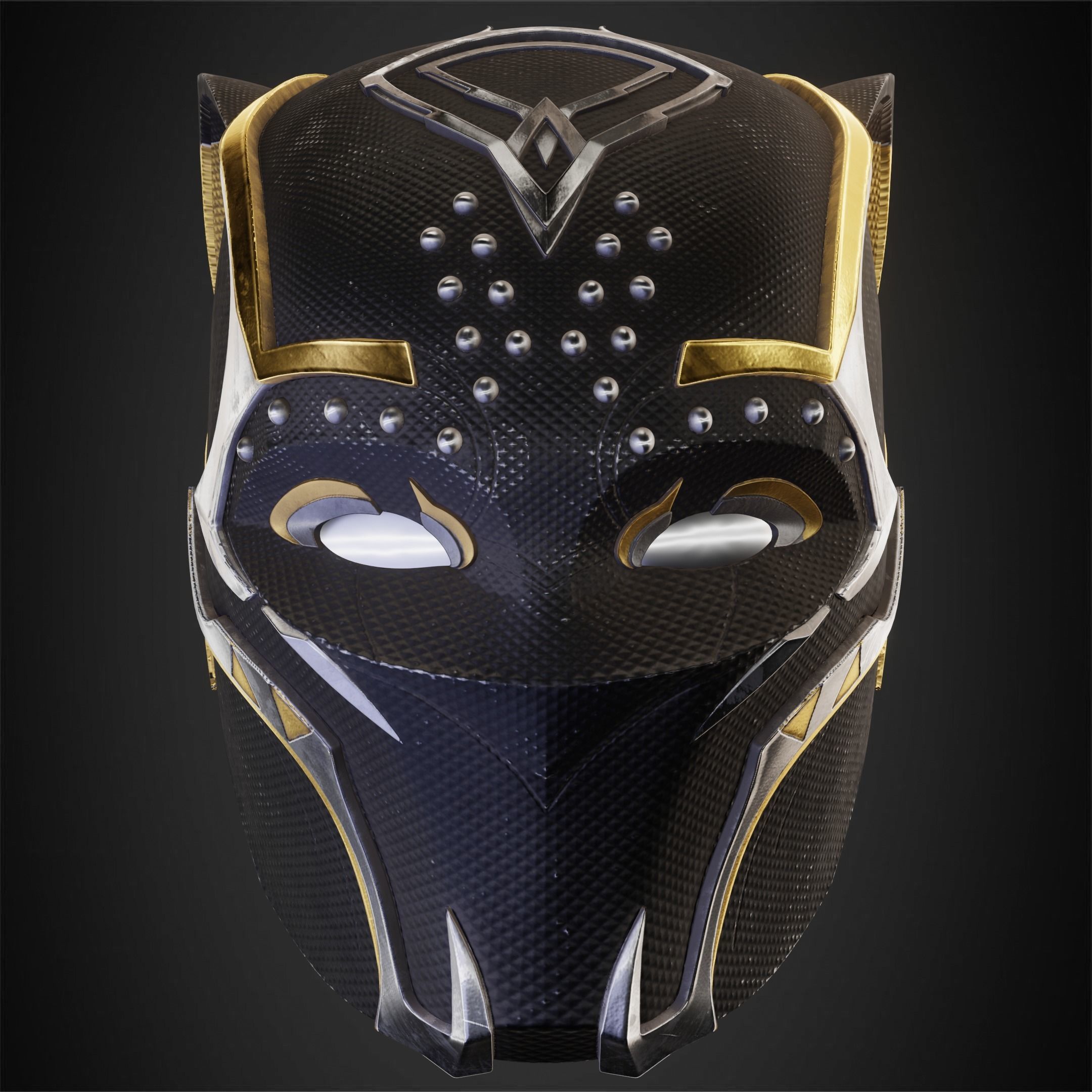 Black Panther Shuri Helmet for Cosplay 3D model 3D printable | CGTrader