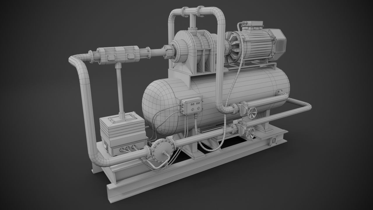 Machinery device 3D model | CGTrader