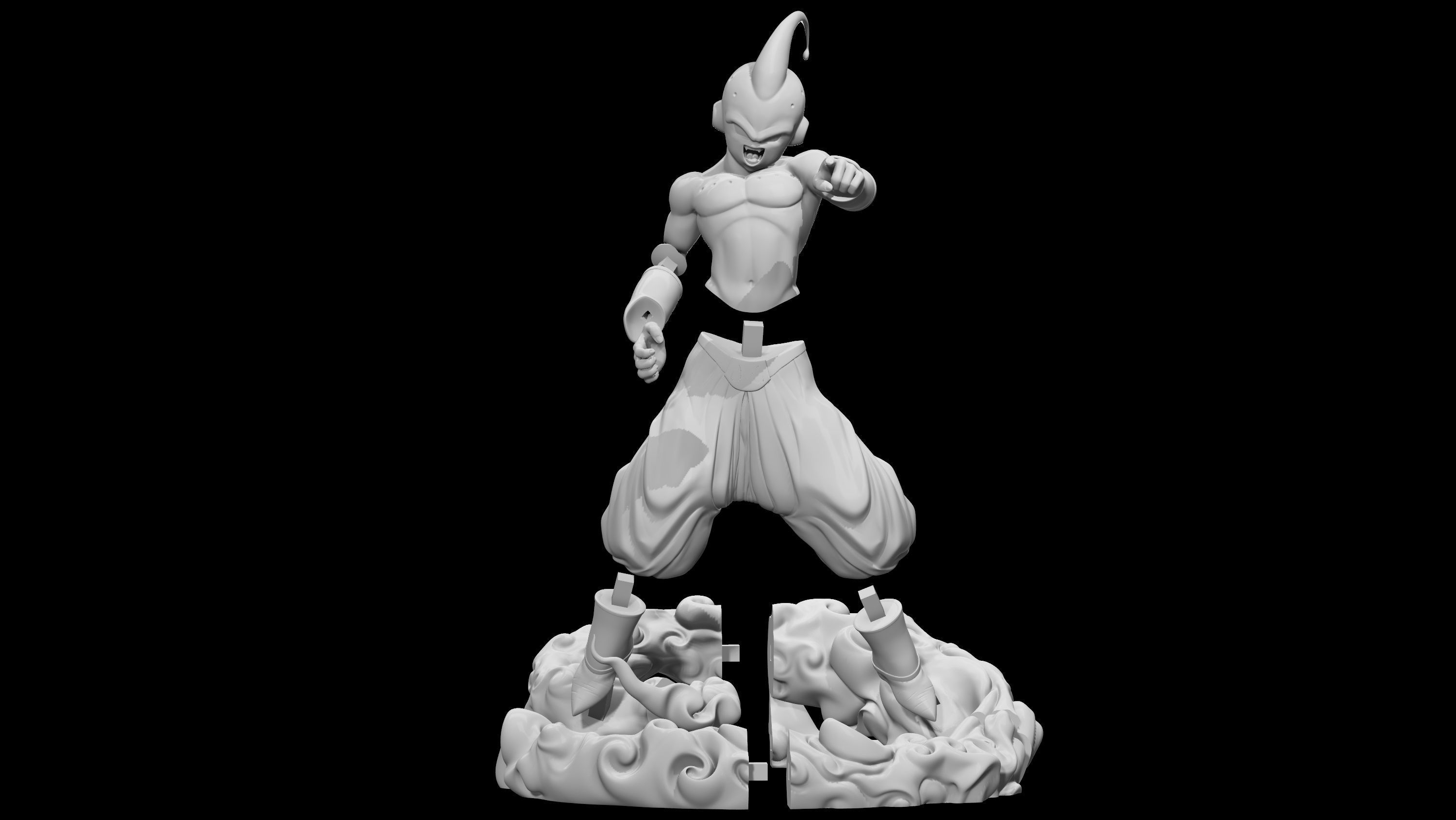 Kid Bu - Majin Bu - Dragonball Z - Dragon Ball - dragonball 3D model 3D ...