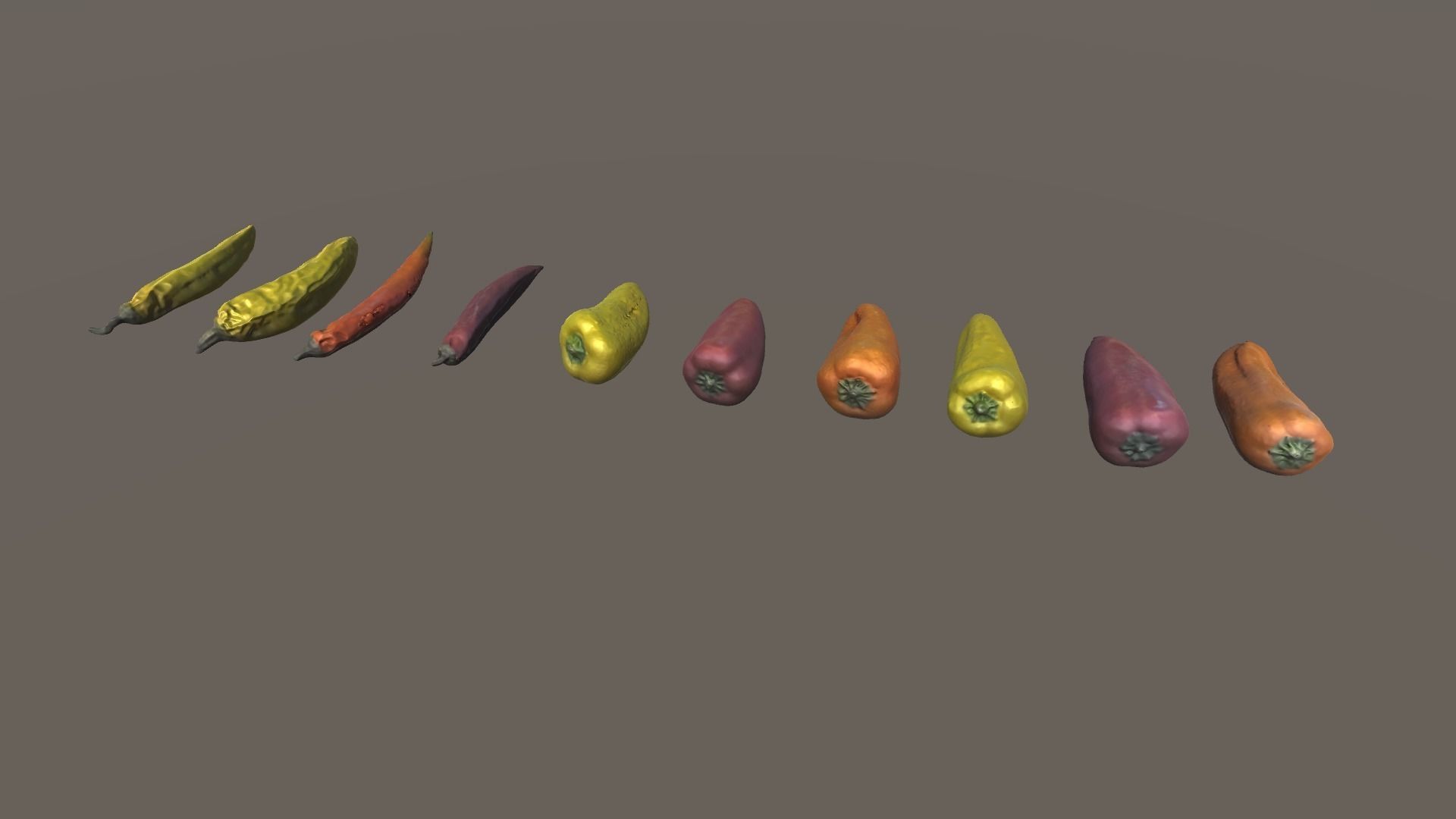 3D model Scanned Peppers VR / AR / low-poly | CGTrader
