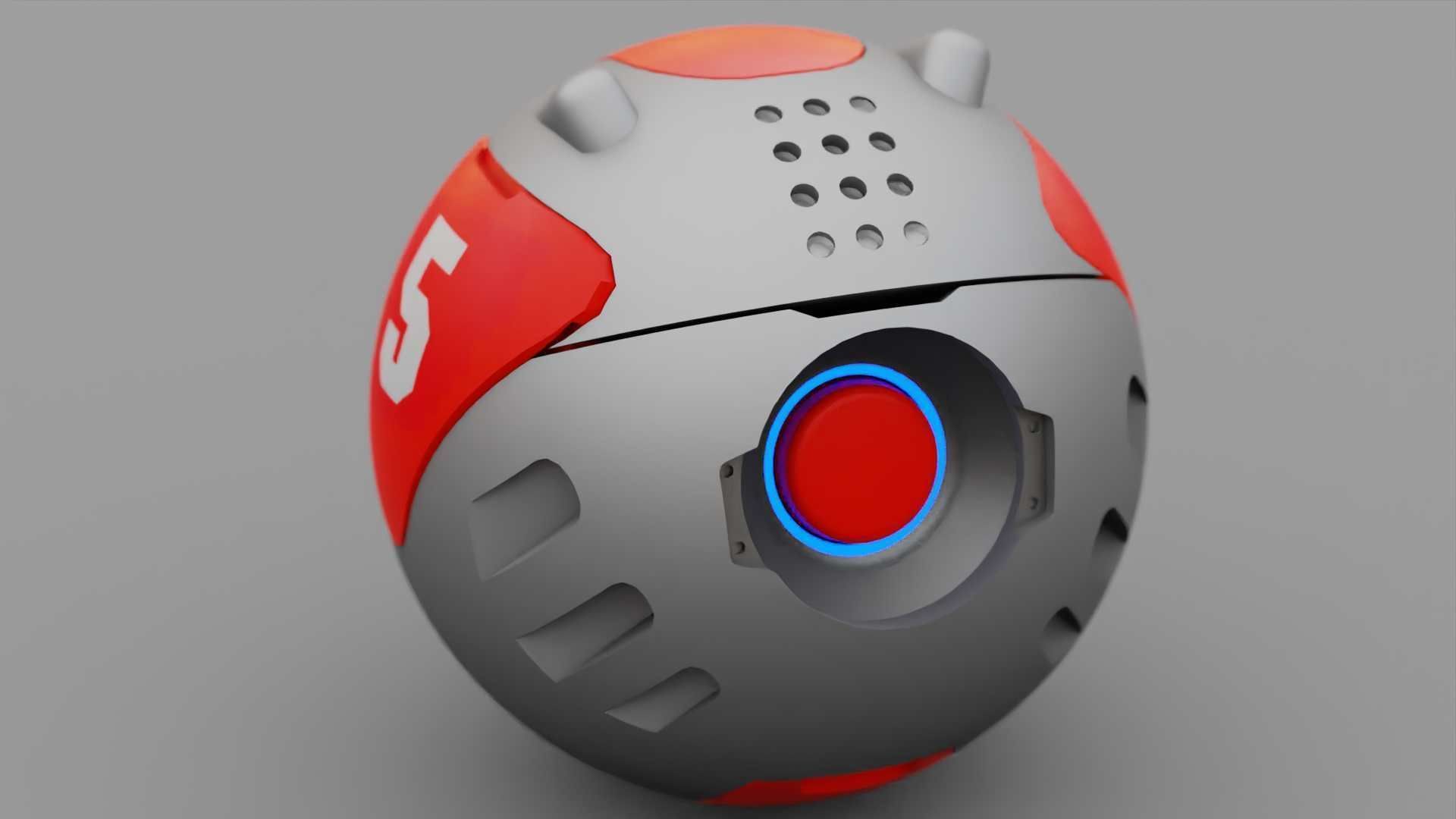 BALL DROID RIGGED free 3D model rigged | CGTrader