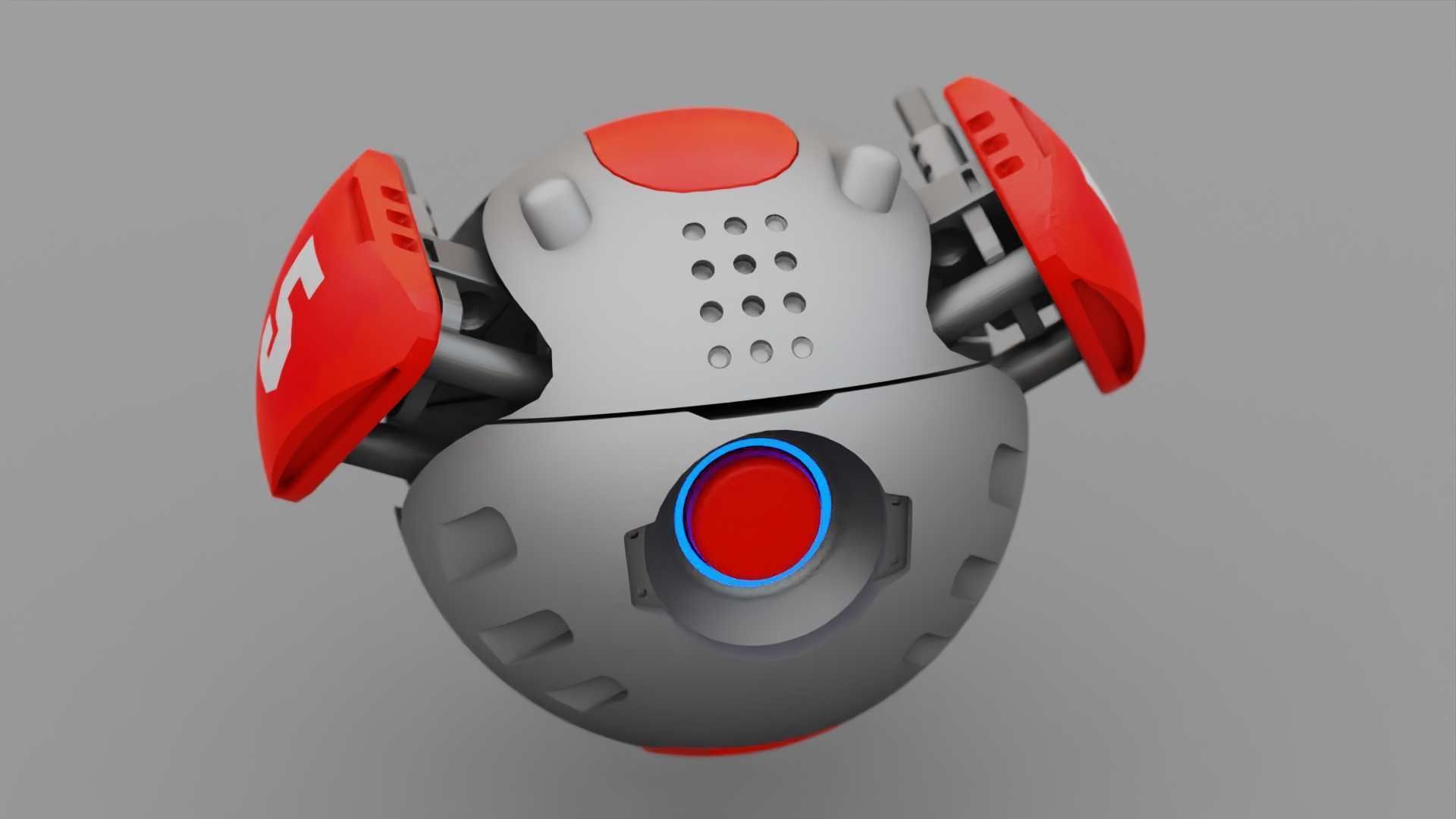 BALL DROID RIGGED free 3D model rigged | CGTrader