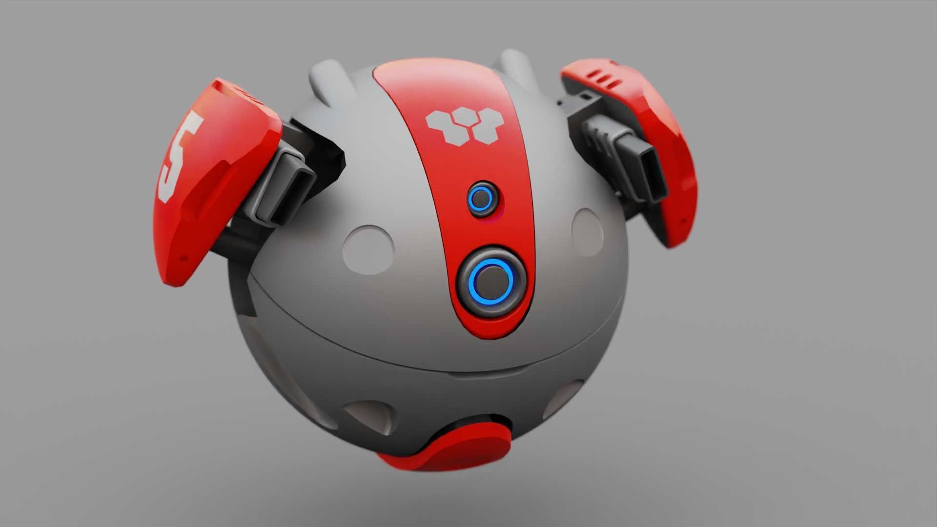 BALL DROID RIGGED free 3D model rigged | CGTrader