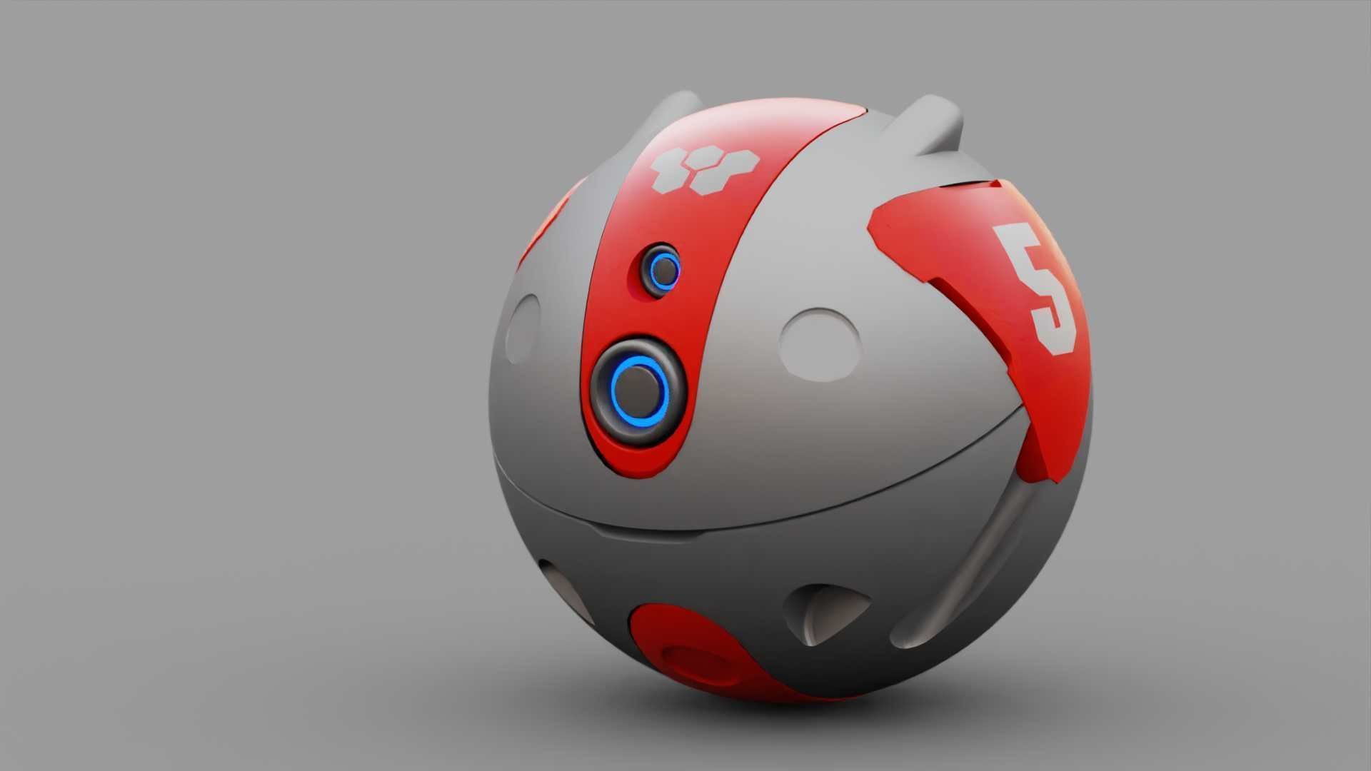 BALL DROID RIGGED free 3D model rigged | CGTrader
