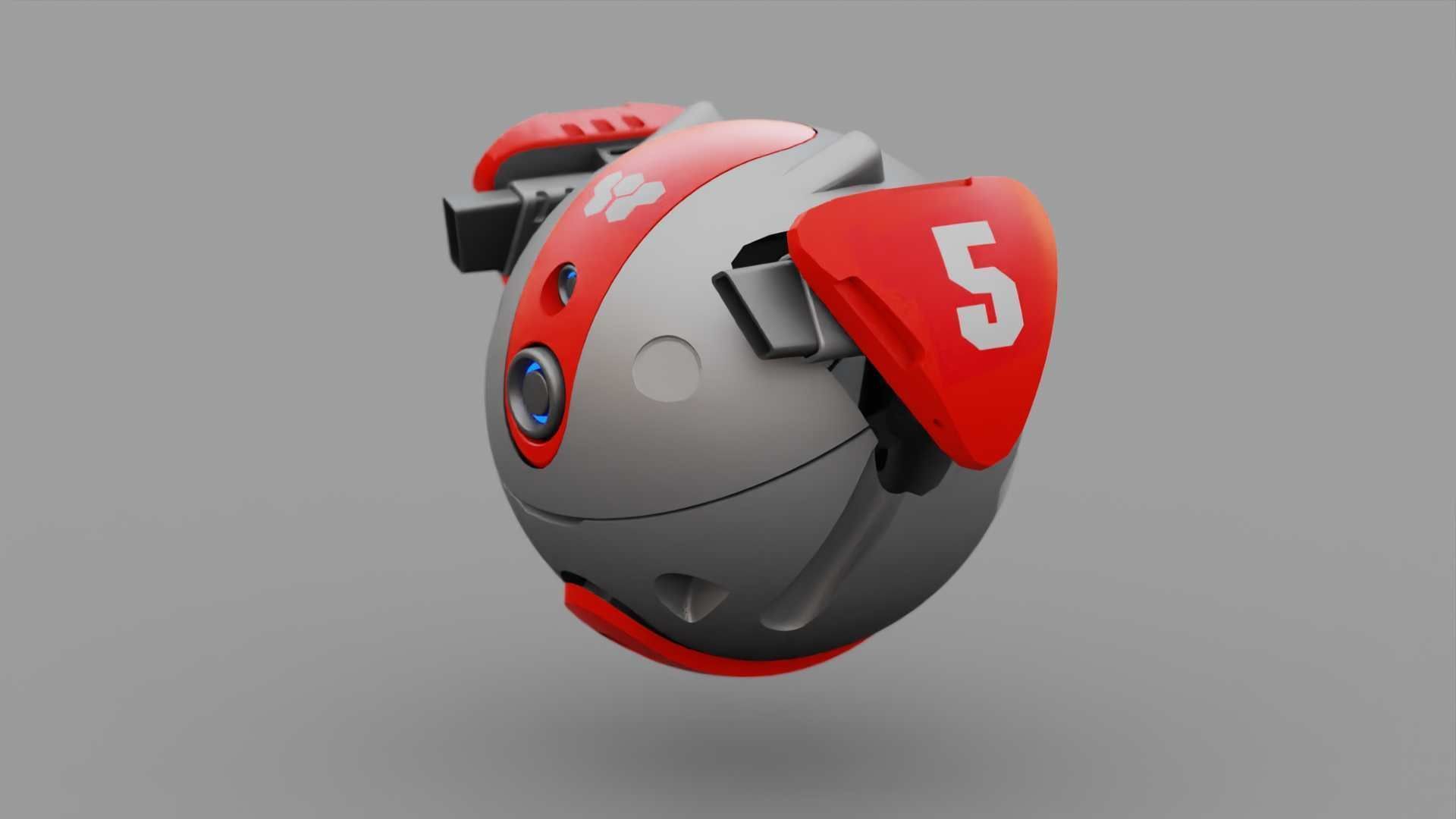 BALL DROID RIGGED free 3D model rigged | CGTrader