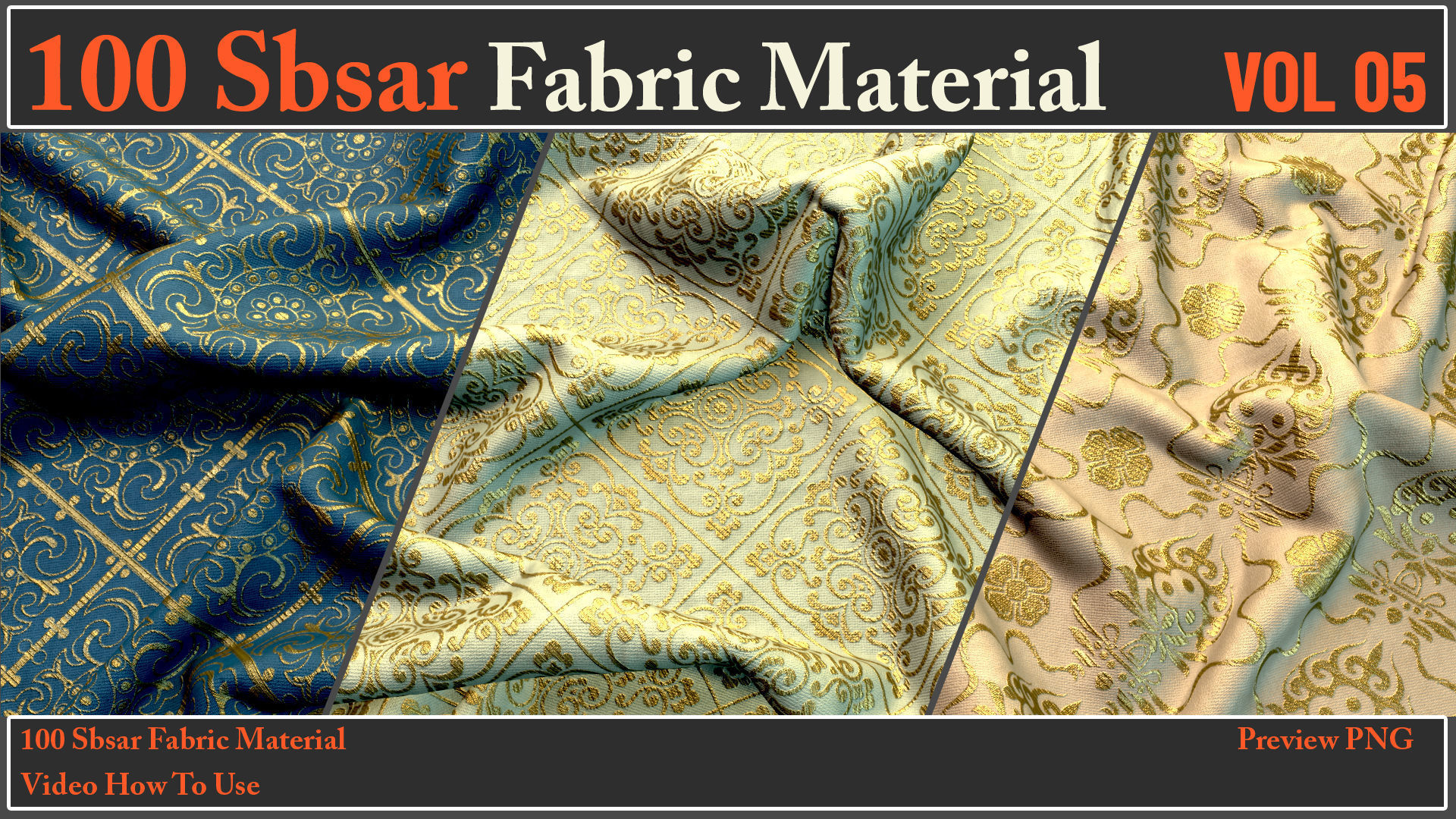 100 SBSAR Files Fabric Materials VOL 05 - Video How To Use Texture ...
