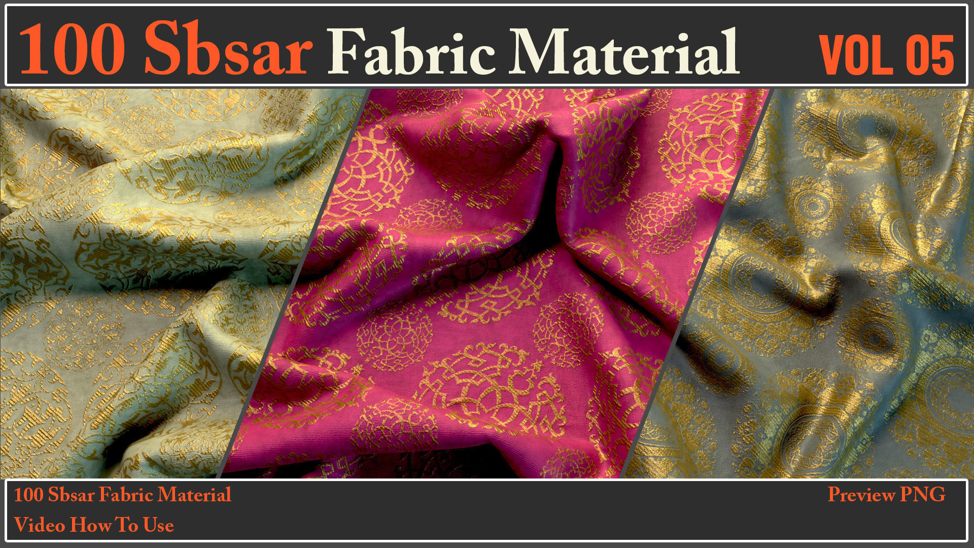100 SBSAR Files Fabric Materials VOL 05 - Video How To Use Texture ...