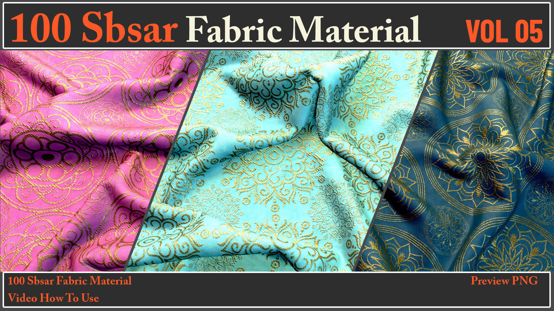 100 SBSAR Files Fabric Materials VOL 05 - Video How To Use Texture ...