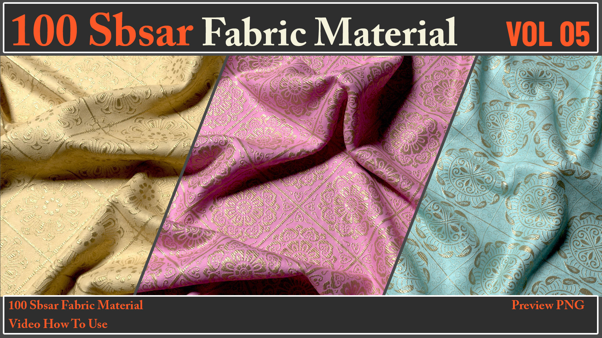 100 SBSAR Files Fabric Materials VOL 05 - Video How To Use Texture ...