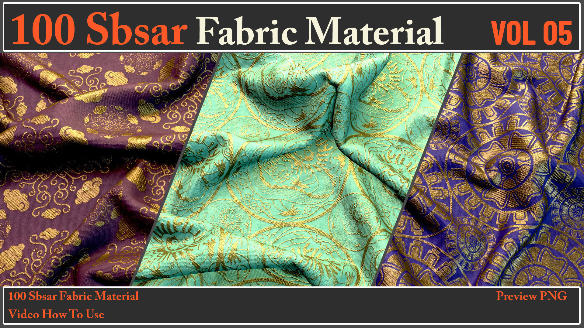 100 SBSAR Files Fabric Materials VOL 05 - Video How To Use Texture ...
