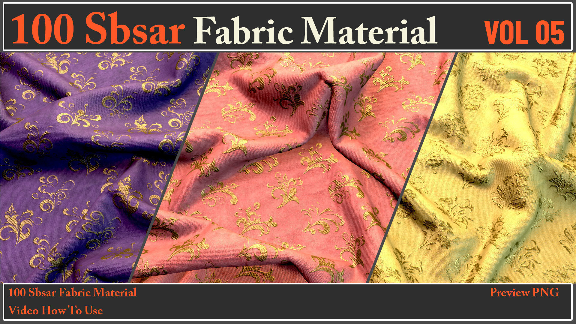 100 SBSAR Files Fabric Materials VOL 05 - Video How To Use Texture ...