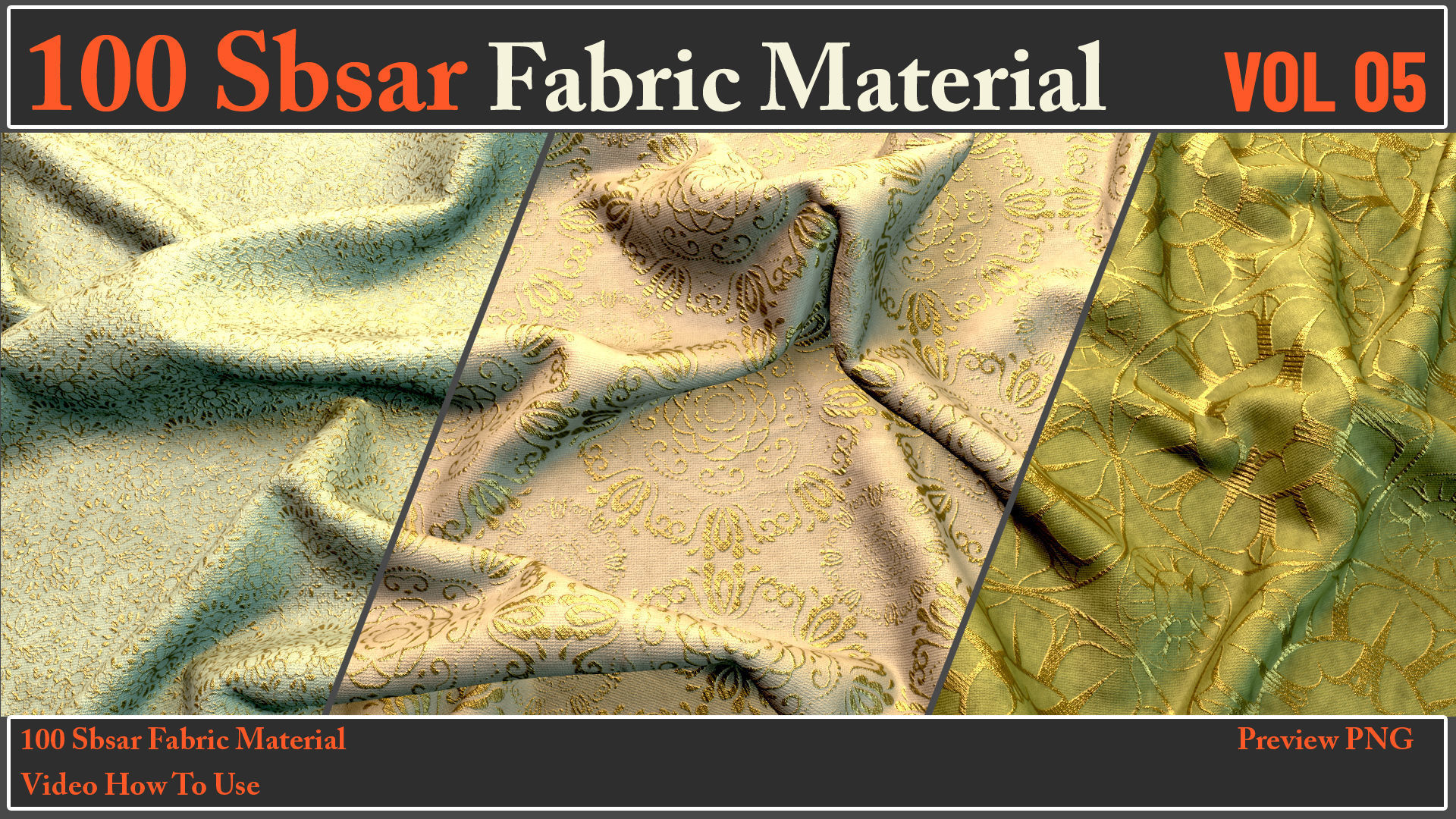 100 SBSAR Files Fabric Materials VOL 05 - Video How To Use Texture ...