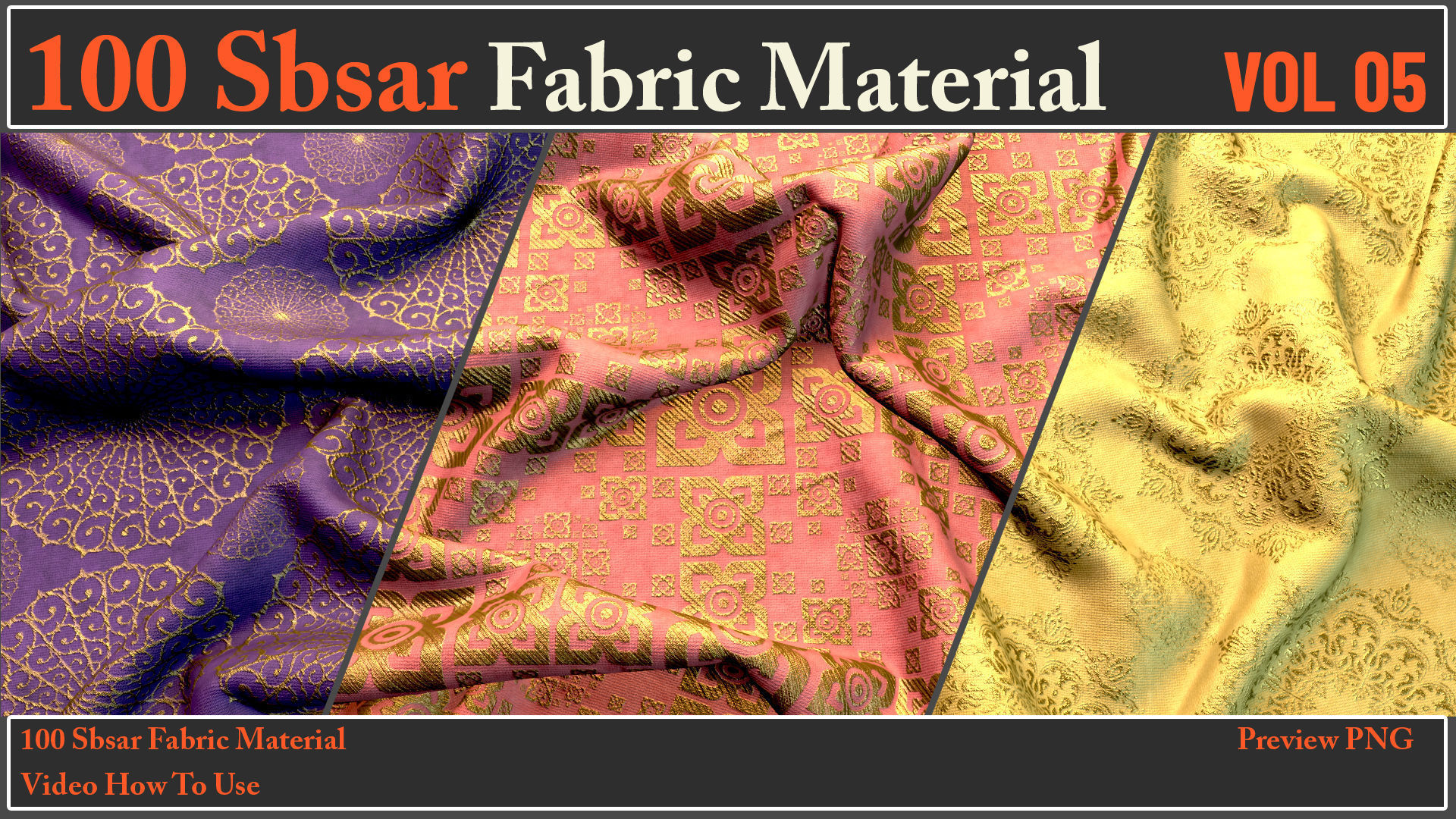 100 SBSAR Files Fabric Materials VOL 05 - Video How To Use Texture ...