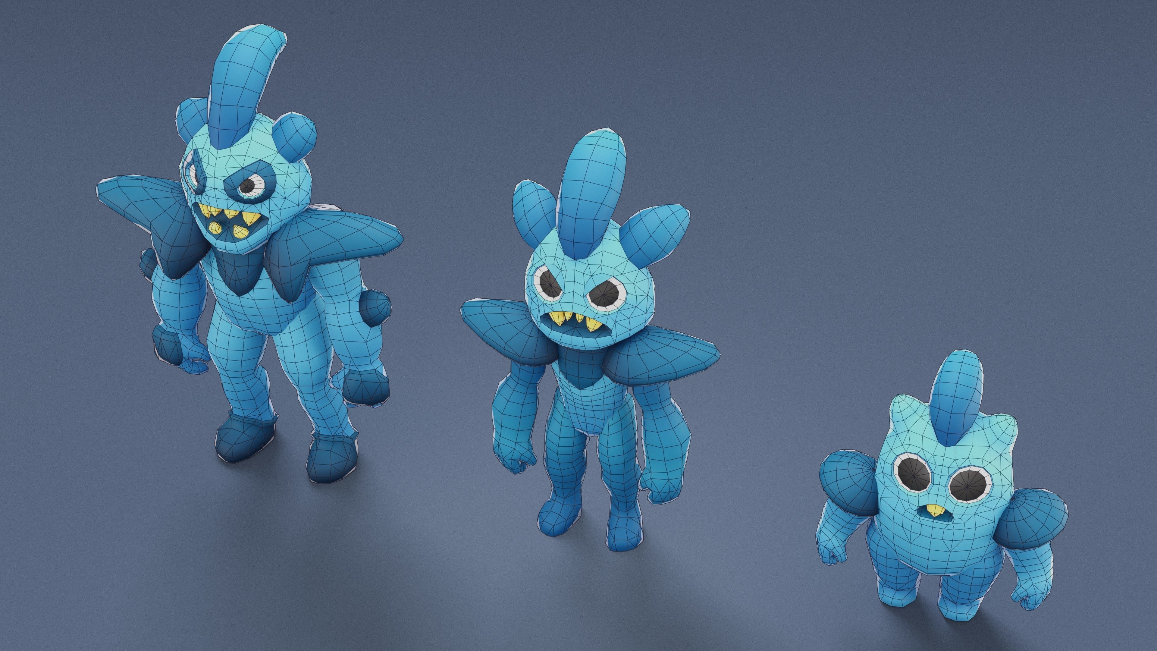 3D model Cartoon Characters - Creatures Mega Pack VR / AR / low-poly ...