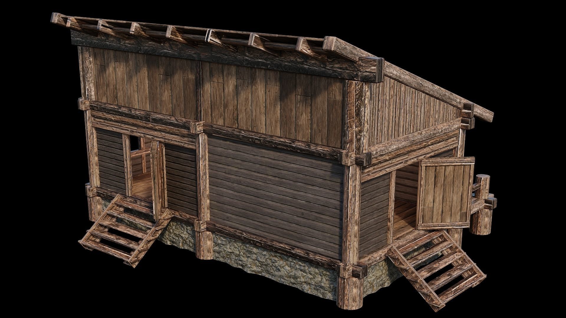 3D model Medieval Houses 14 - 4K Textures Game Ready VR / AR / low-poly ...