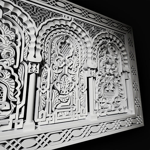 Islamic Wall Ornament 3D model 3D printable | CGTrader