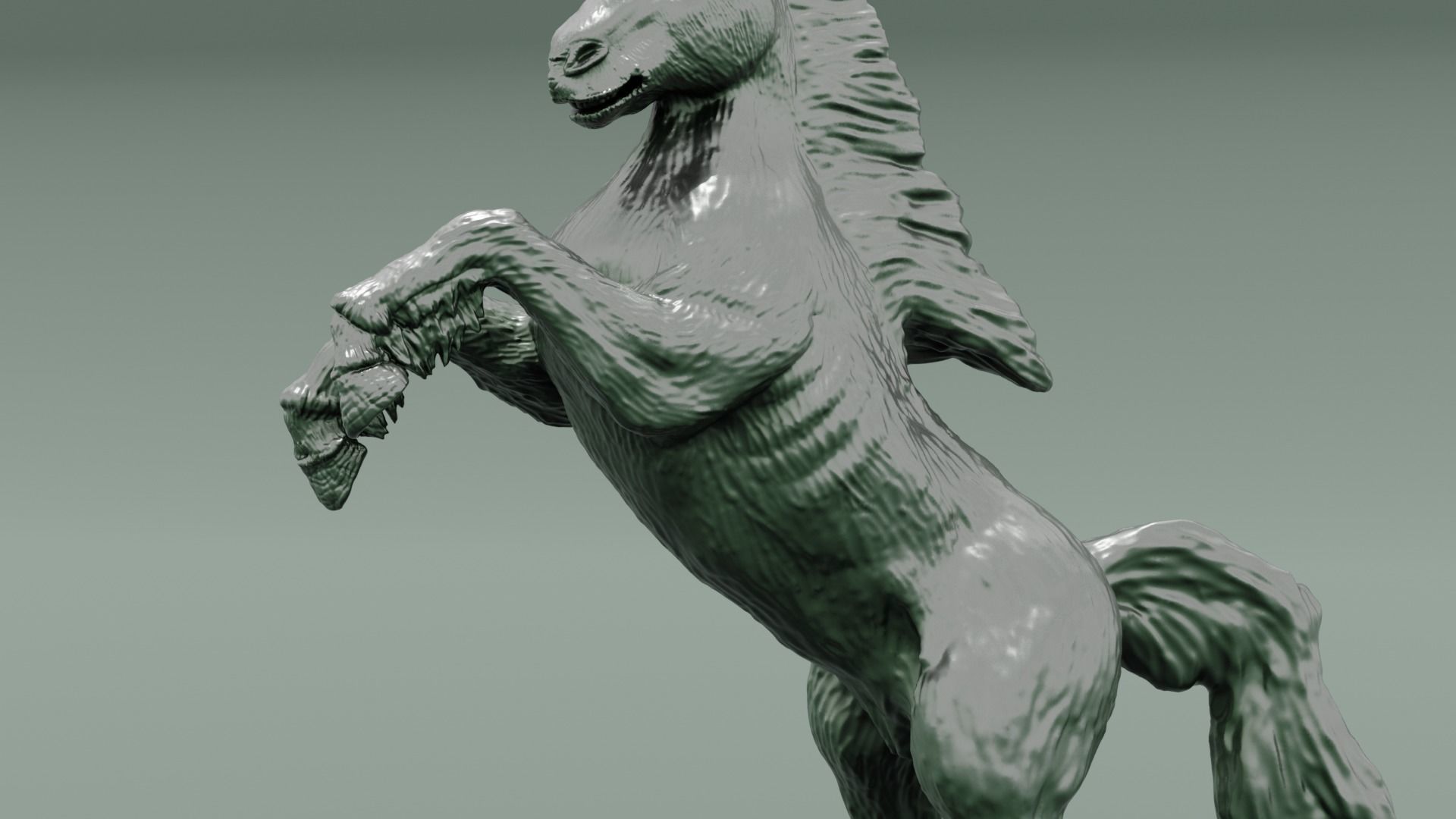 Decorative figurine of a horse 3D print model 3D print model 3D model ...