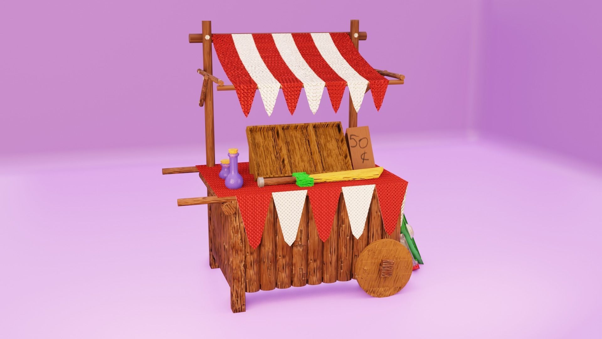 3D model Trolley Unity and UE4-5 VR / AR / low-poly | CGTrader