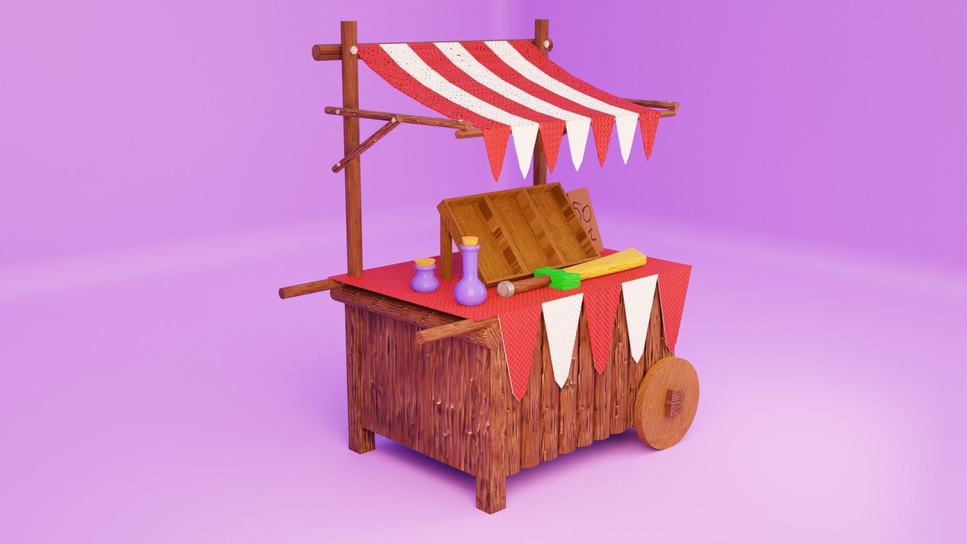 3D model Trolley Unity and UE4-5 VR / AR / low-poly | CGTrader