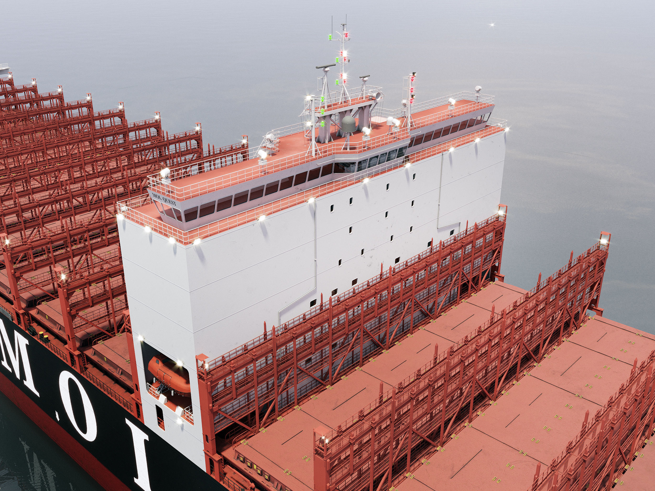 MOL Container Ship Quest 3D model | CGTrader MOL Container Ship Quest 3D model | CGTrader