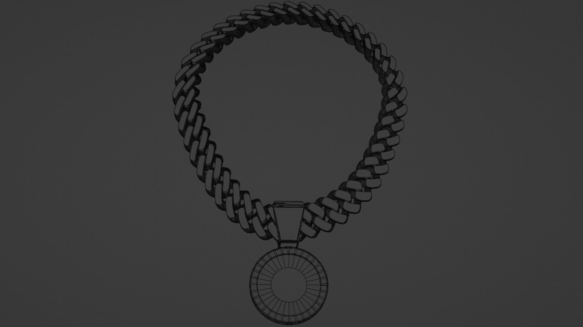 3D model Gold Cuban Chain Link VR / AR / low-poly | CGTrader