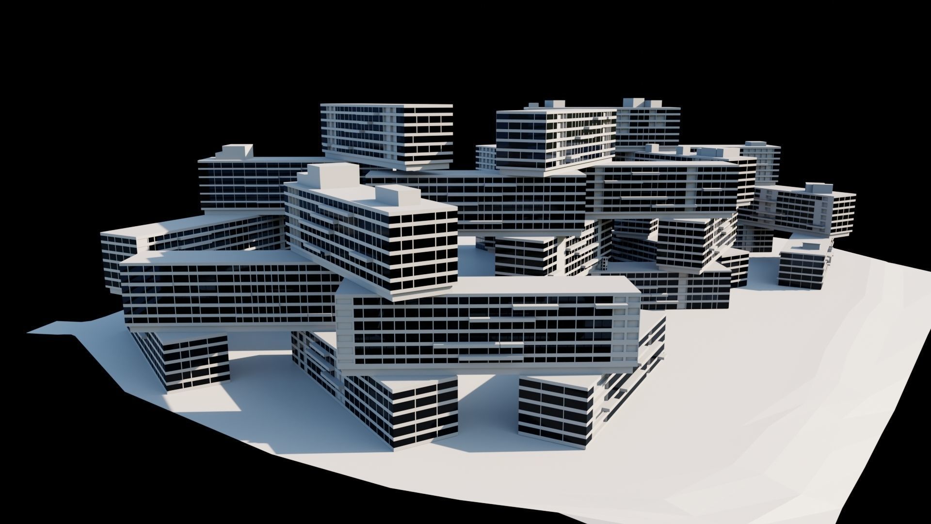 3D model The Interlace Singapore VR / AR / low-poly | CGTrader