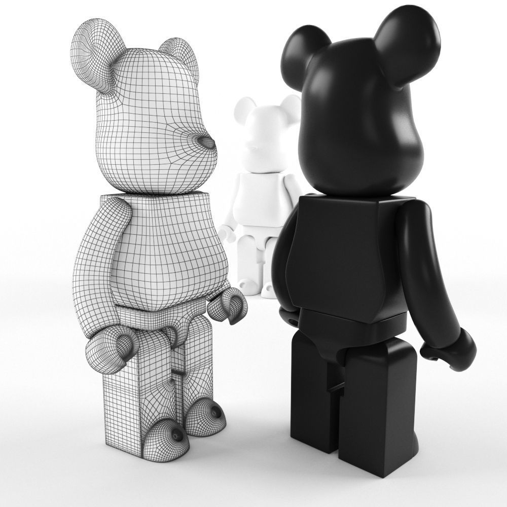 BEARBRICK free 3D model rigged | CGTrader