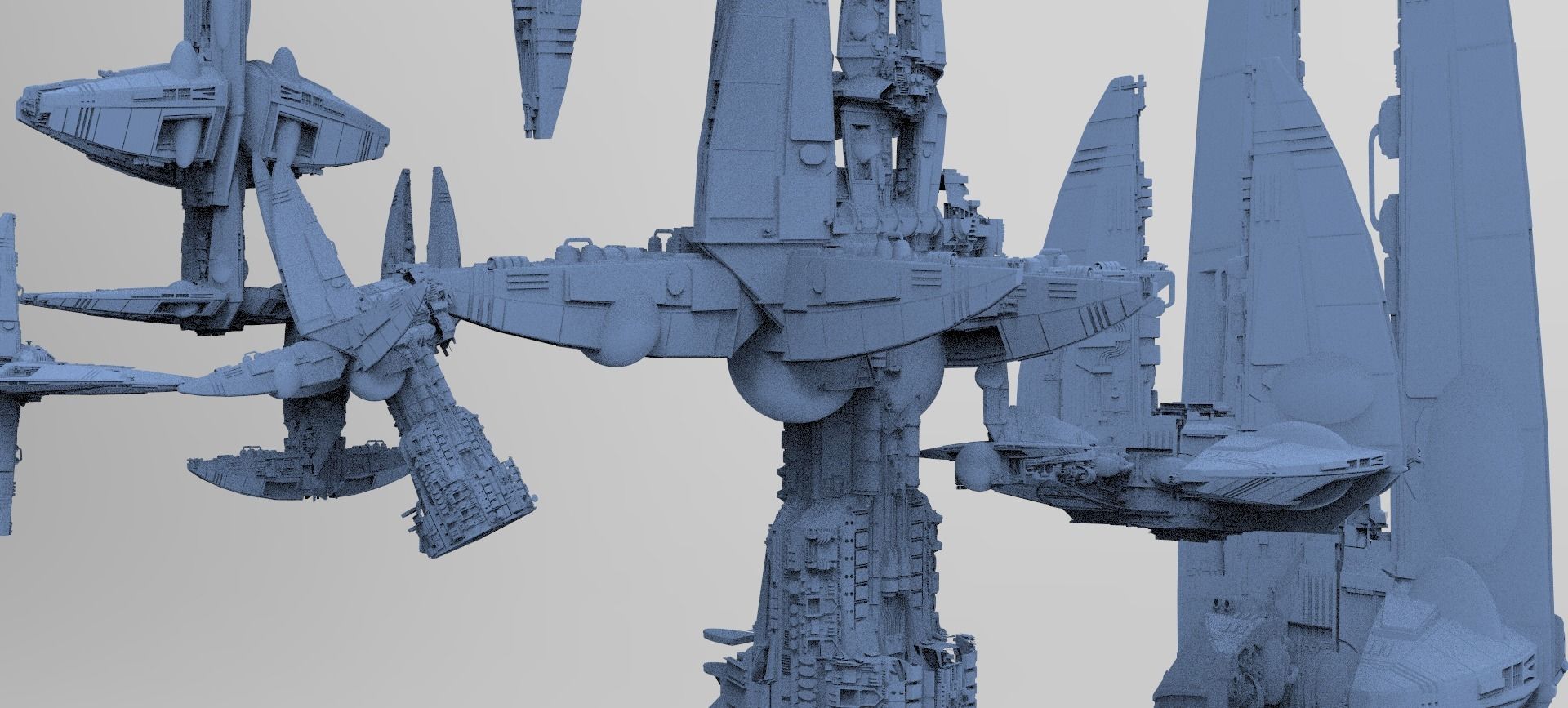 Wraith Interceptor architecture Collection 3D model | CGTrader