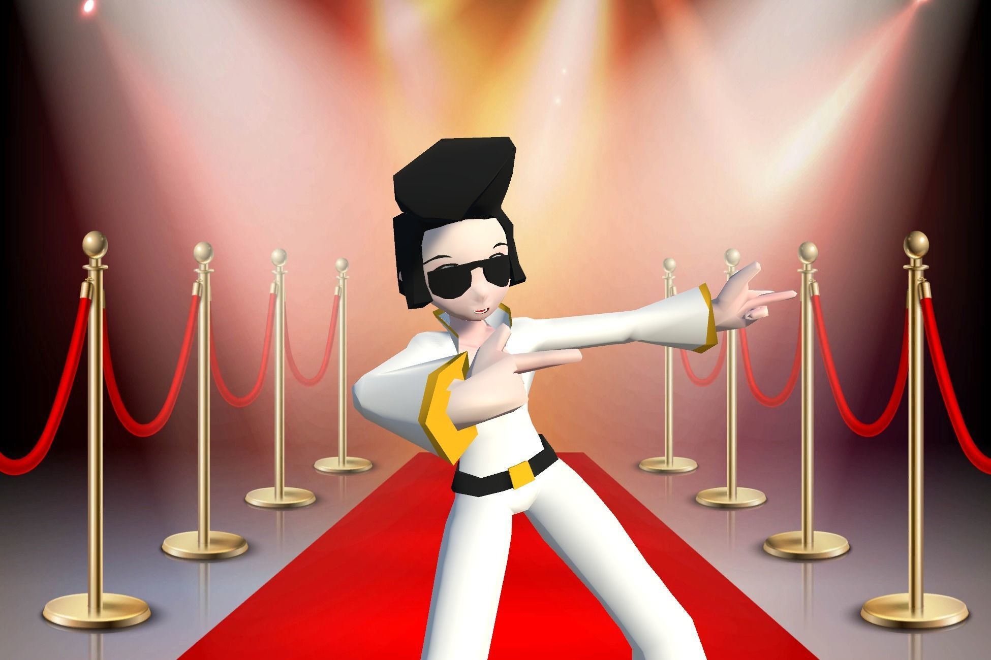 3D model Elvis VR / AR / low-poly | CGTrader