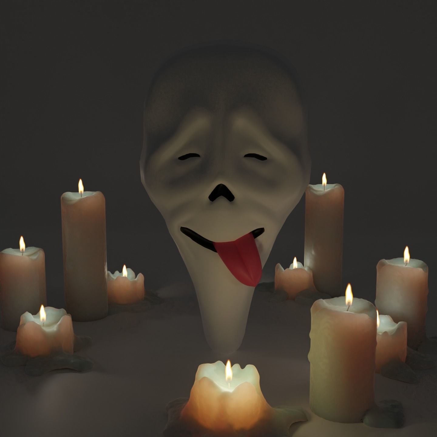 3D model Whats up Scream Mask VR / AR / low-poly | CGTrader