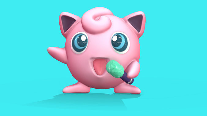 Pokemon Jigglypuff Low Poly 3D Model free VR / AR / low-poly 3D model ...