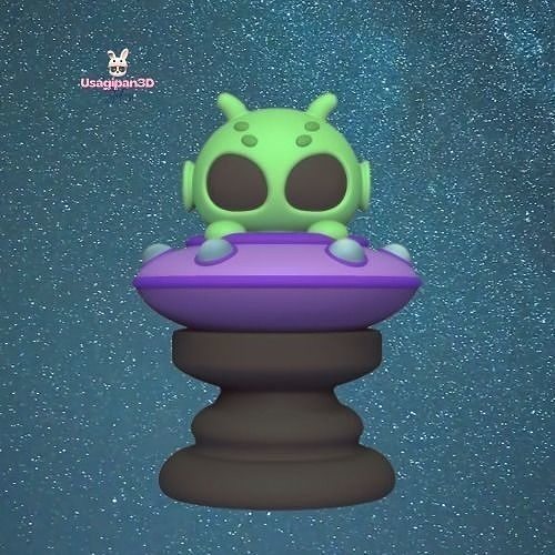 Space Chess - Alien UFO - Knight 3D model 3D printable | CGTrader