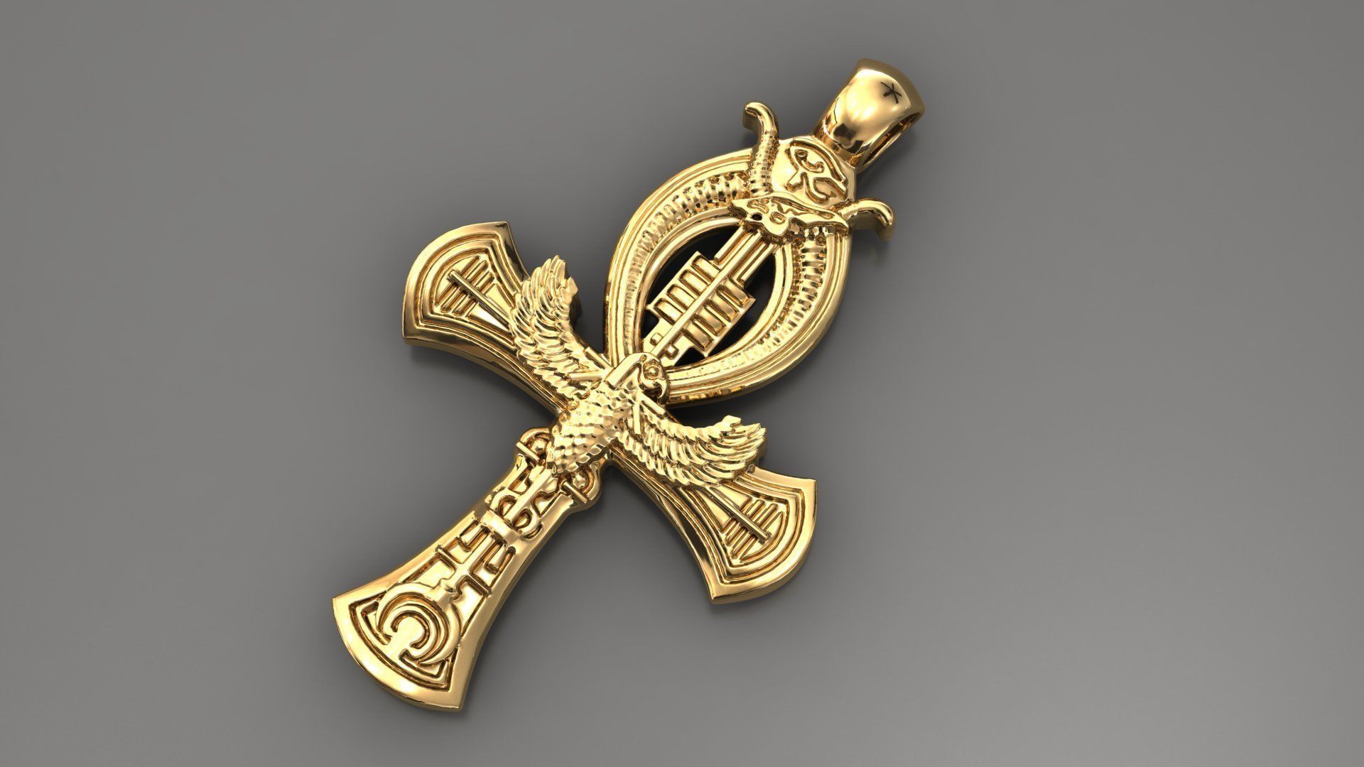 Egyptian Cross Ankh 3D model 3D printable | CGTrader