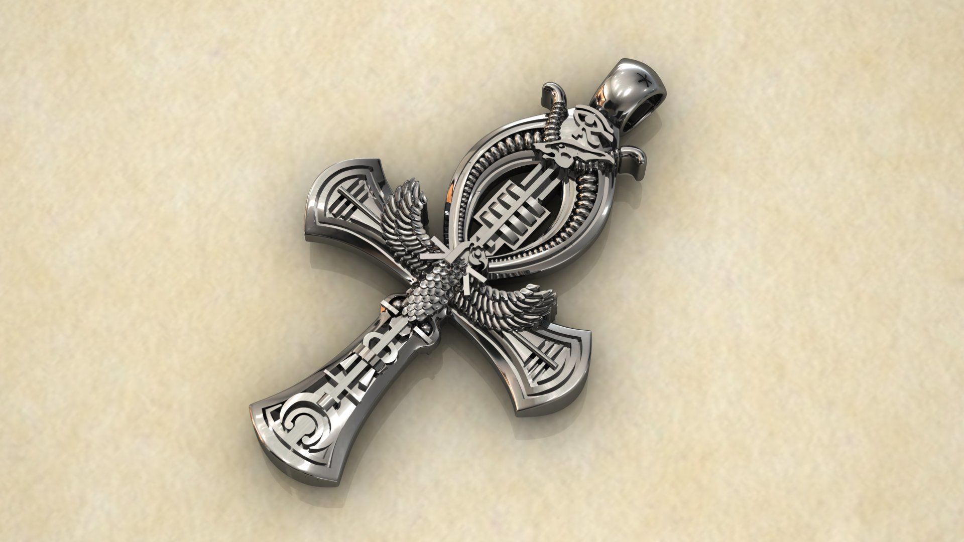 Egyptian Cross Ankh 3D model 3D printable | CGTrader